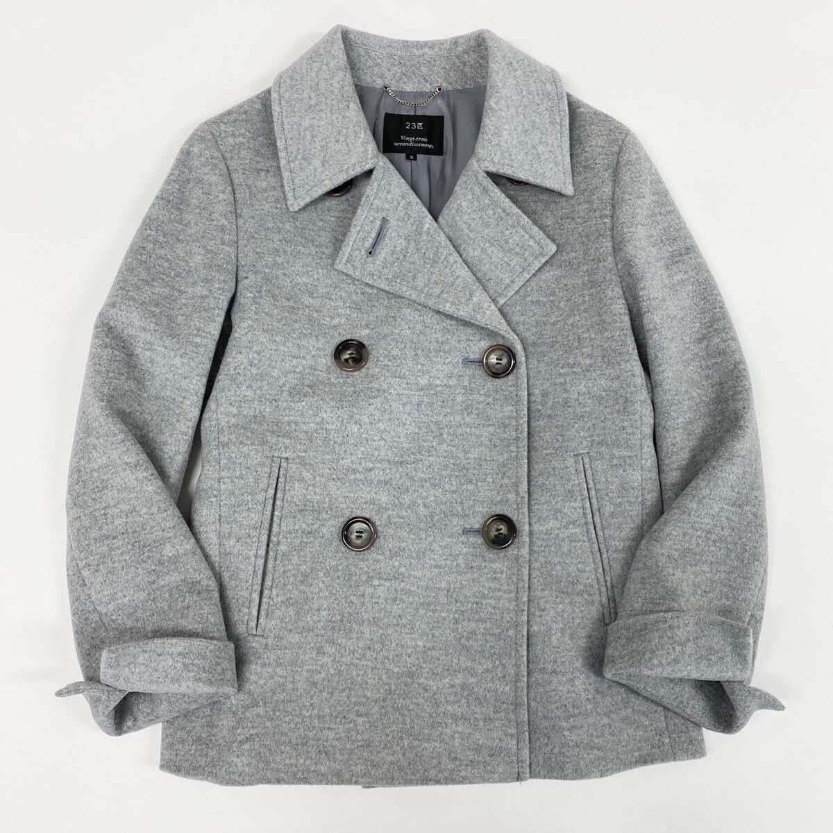 Yahoo!オークション - Ml3 【美品】 23区 ニジュウサンク ピーコート ...