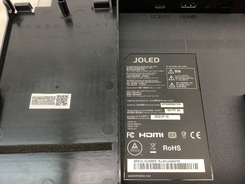 Yahoo!オークション - JOLED glancy/モニター/有機EL/27インチ/4K EPS2...