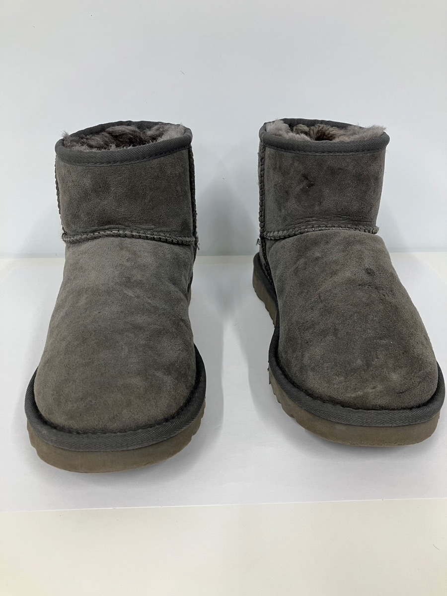 Yahoo!オークション - 100円～ UGG アグ CLASSIC MINI 5854 W/GREY ブ...
