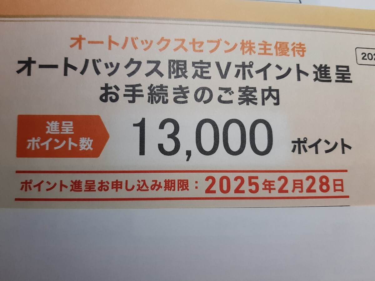 Yahoo!オークション - 即決/オートバックス限定Vポイント13000ポイント...