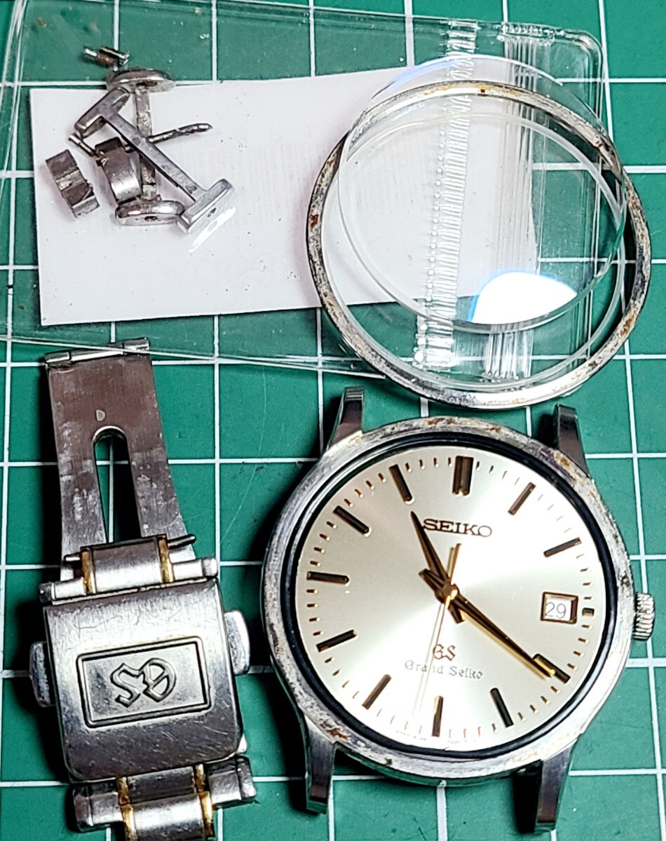 グランドセイコー GS 8J56-7000 電池交換済み 稼働 詳細あり パーツ ベゼル ブレス無しジャンク品.(グランドセイコー)｜売買されたオークション情報、yahooの商品情報を ...