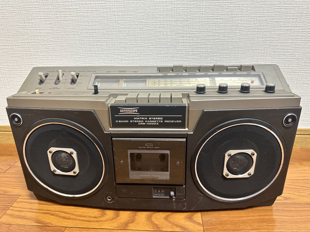 Yahoo!オークション - SUPERSCOPE CRS-4000 II Matrix Stereo ラジカセ...