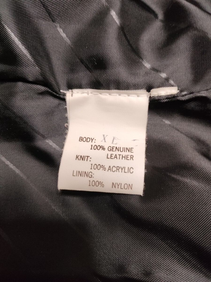 Yahoo!オークション - SAXONY本革レザーニットブルゾン ブラウン系XL