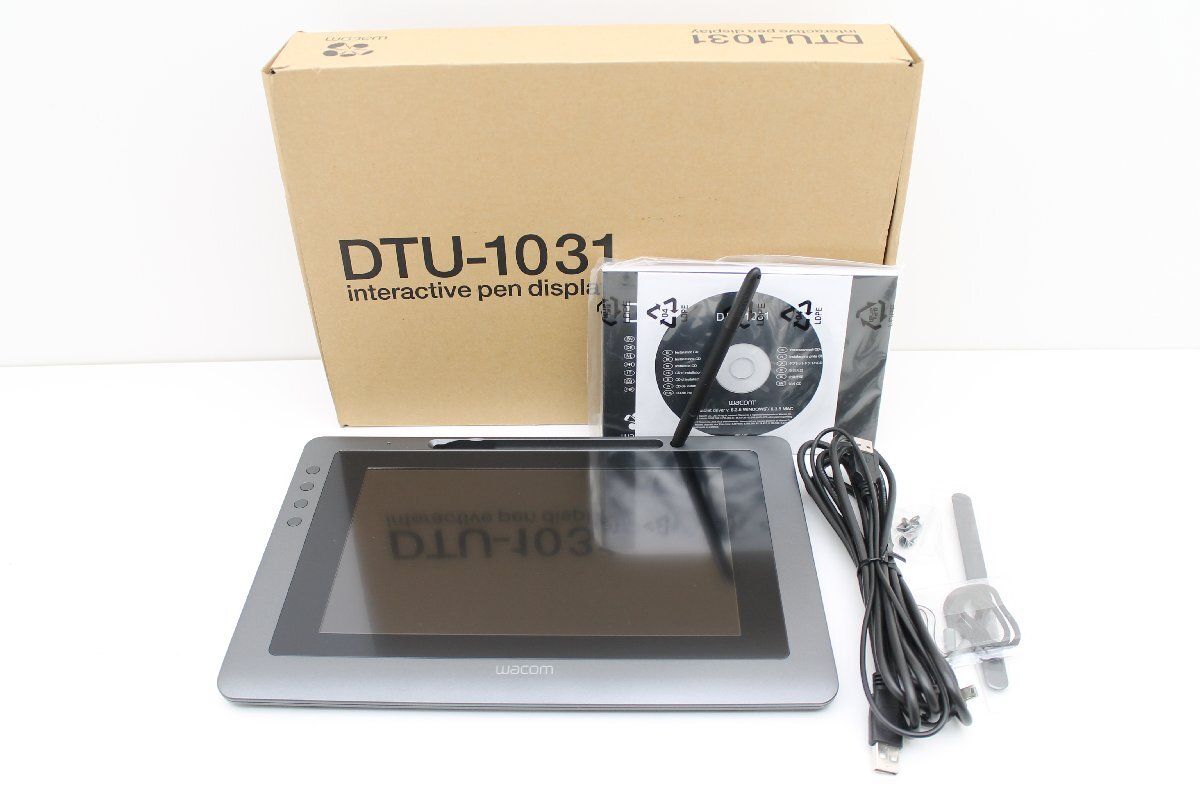 Yahoo!オークション - 中古品 WACOM ワコム 液晶ペンタブレット DTU-10...