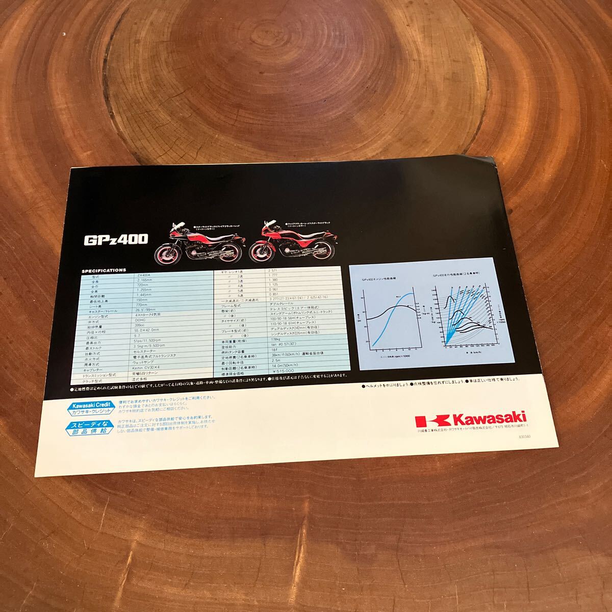 Yahoo!オークション - 旧車 カタログ カタログGPZ400/GPZ 400F 計2枚 ...