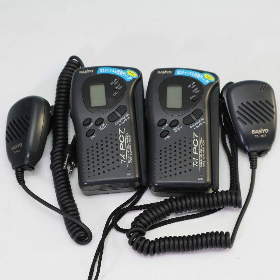 Yahoo!オークション - 動作品 SANYO サンヨー TA-PC7 特定小電力トラン...