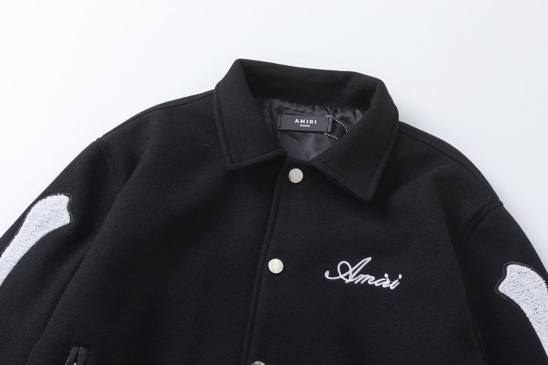 Yahoo!オークション - AMIRI アミリ ジャケット 刺繍 ロゴ Jacket スタ...