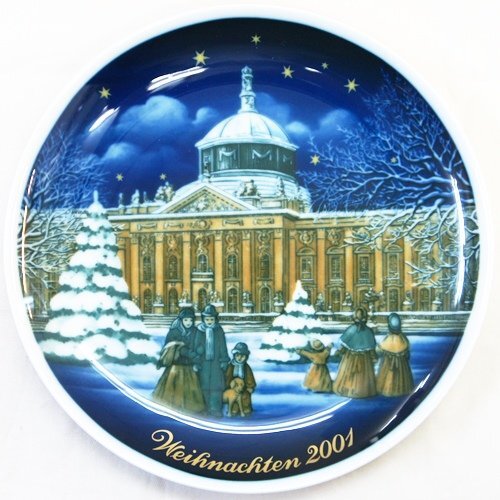 超 Thuringian チューリンゲン クリスマスプレート 2001年 サンスーシー宮殿 イヤープレート 飾り皿 直径19.6cm 258g 箱付(クリスマス、イヤープレート)｜売買された ...