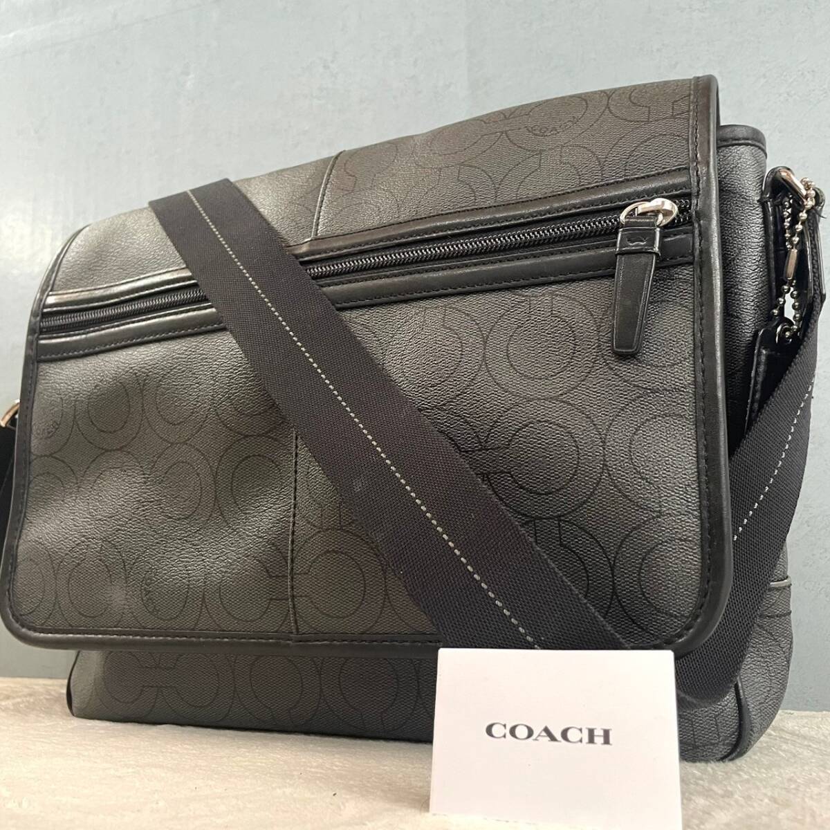 Yahoo!オークション - A4/美品 コーチ coach ショルダーバッグ メッセ...