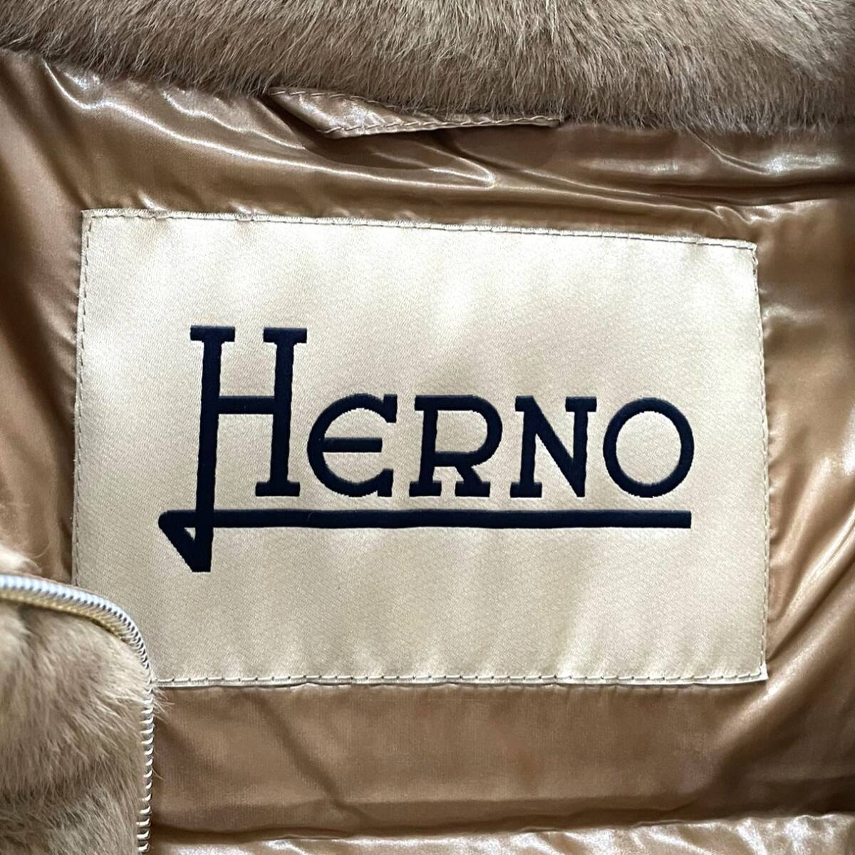 Yahoo!オークション - HERNO(ヘルノ) エコファー スタンドネック ダウ...