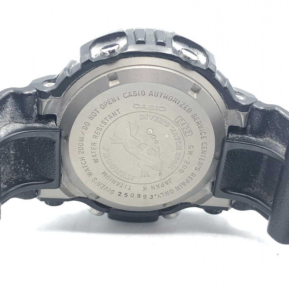 Yahoo!オークション - G-SHOCK GW-200 フロッグマン ブラックヘリオス ...