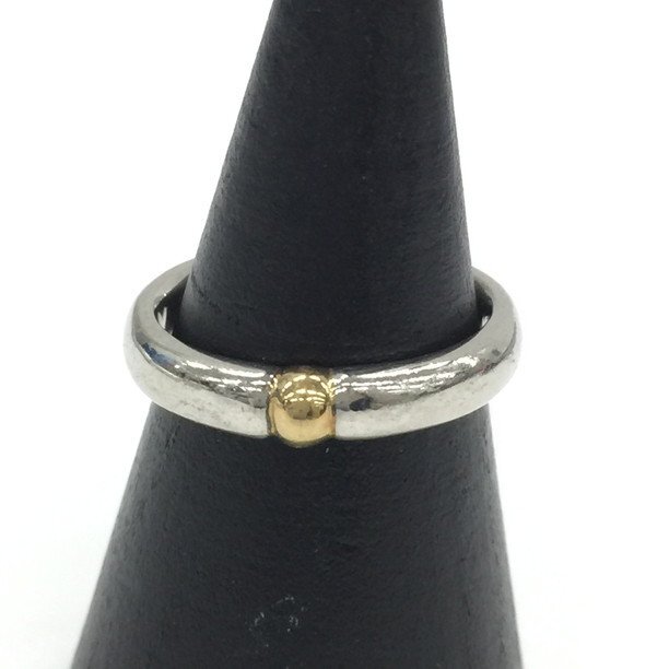 Yahoo!オークション - CELINE セリーヌ 750/Pt900 リング 総重量5.3g 7...