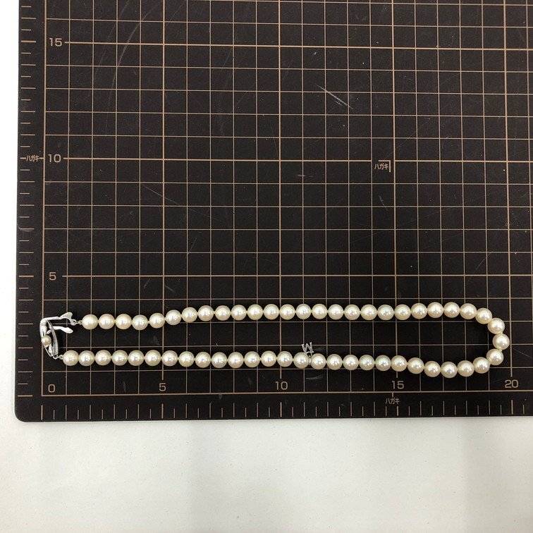 Yahoo!オークション - MIKIMOTO ミキモト パールネックレス K14WG刻印 ...