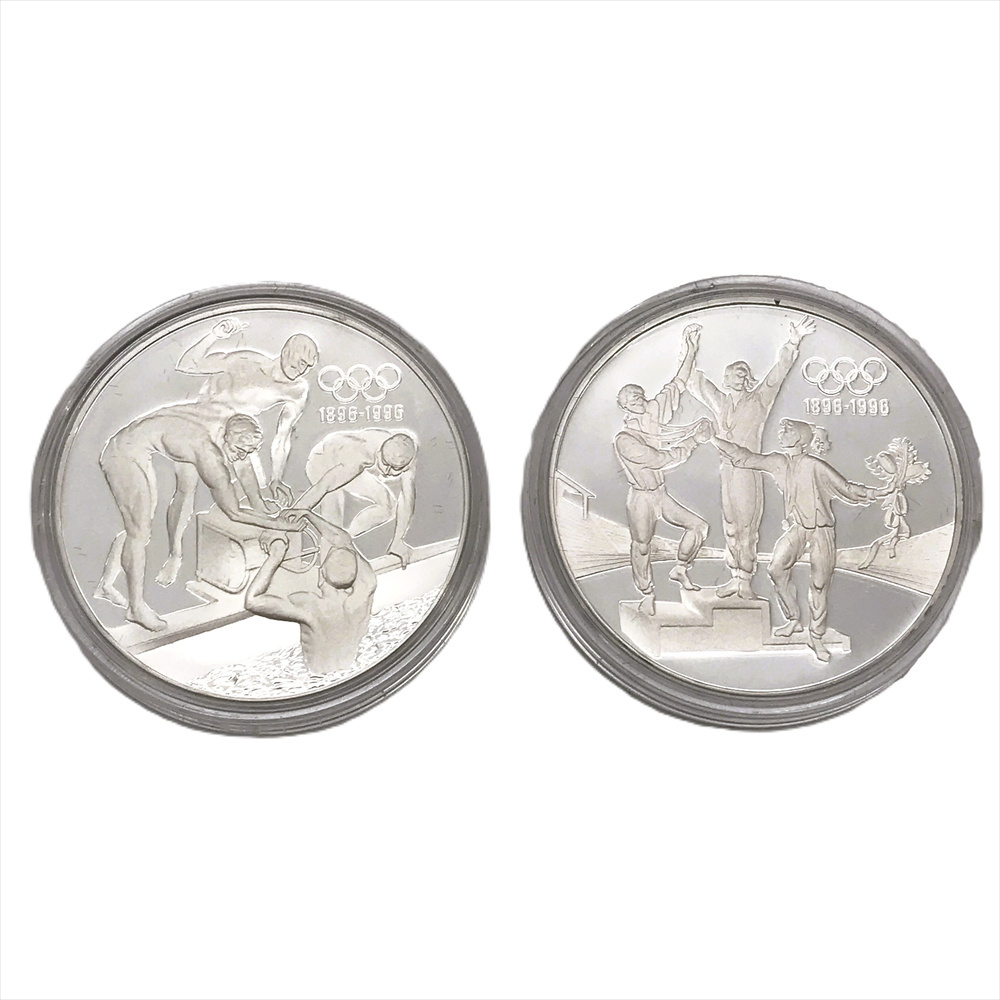 Yahoo!オークション - IOCオリンピック委員会 100周年記念 プルーフ銀...