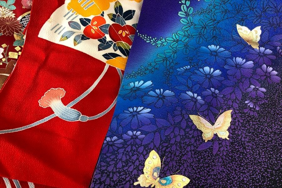 Yahoo!オークション - リサイクル着物 着物まとめ まとめて出品 振袖 ...