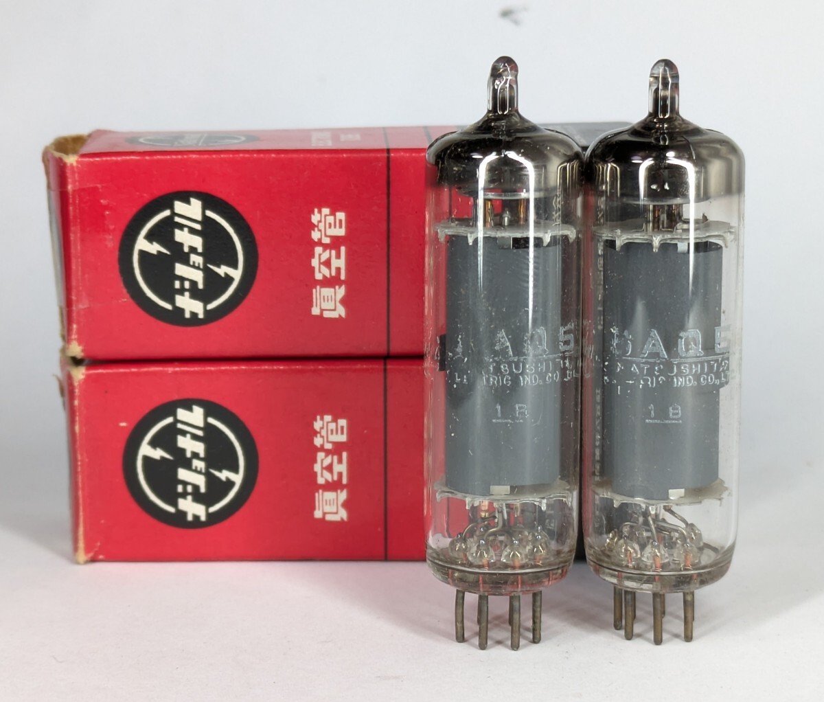 Yahoo!オークション - 松下電器 6AQ5 同一ロット 2本 TV-7D/Uにて試験...