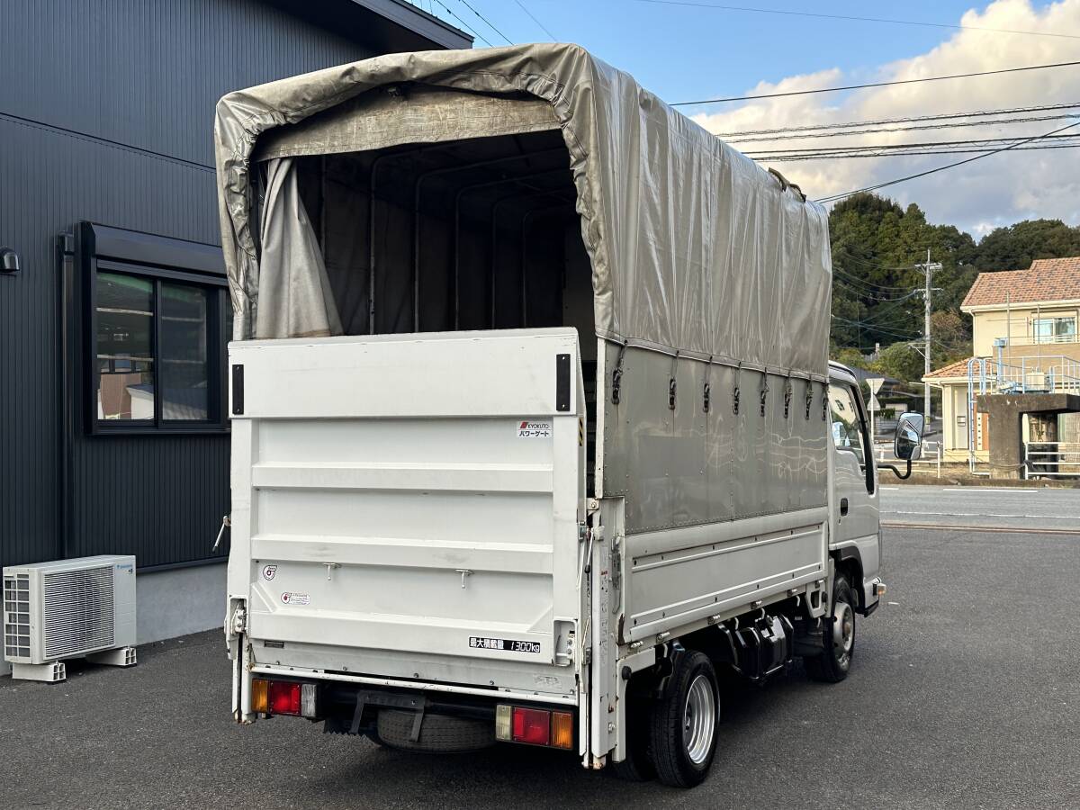 動画有 H24年 いすゞ エルフ ELF 平ボディ 幌付 オープントップ パワーゲート 積載1300kg 2.9L ディーゼル 5速MT 佐賀福岡(2tトラック、小型トラック)｜売買された ...