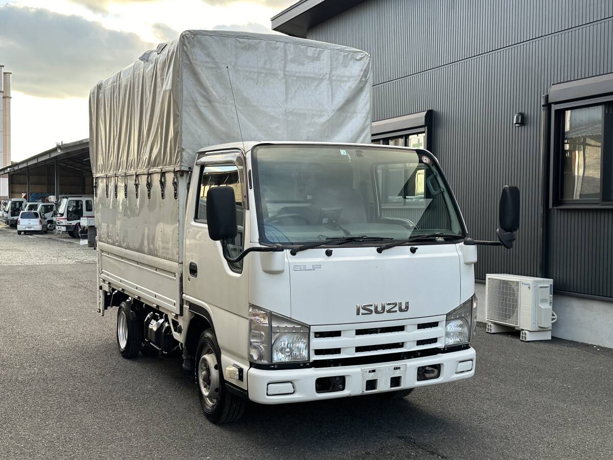 動画有 H24年 いすゞ エルフ ELF 平ボディ 幌付 オープントップ パワーゲート 積載1300kg 2.9L ディーゼル 5速MT 佐賀福岡(2tトラック、小型トラック)｜売買された ...