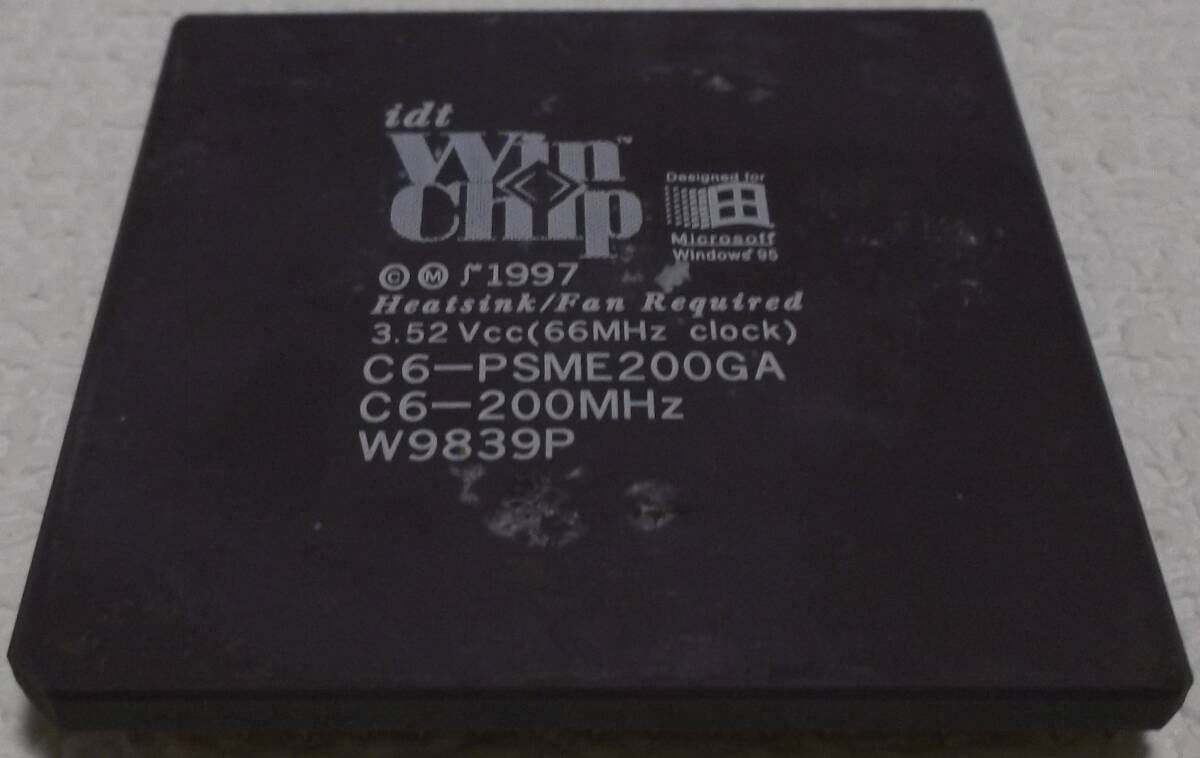 Yahoo!オークション - 中古品 IDT idt WinChip C6-200MHz C6-PSME200GA...