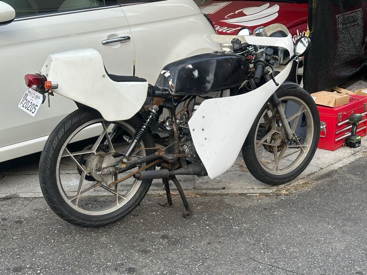Yahoo!オークション - スズキ RG50E 元レーサー車体 エンジン始動 走行...