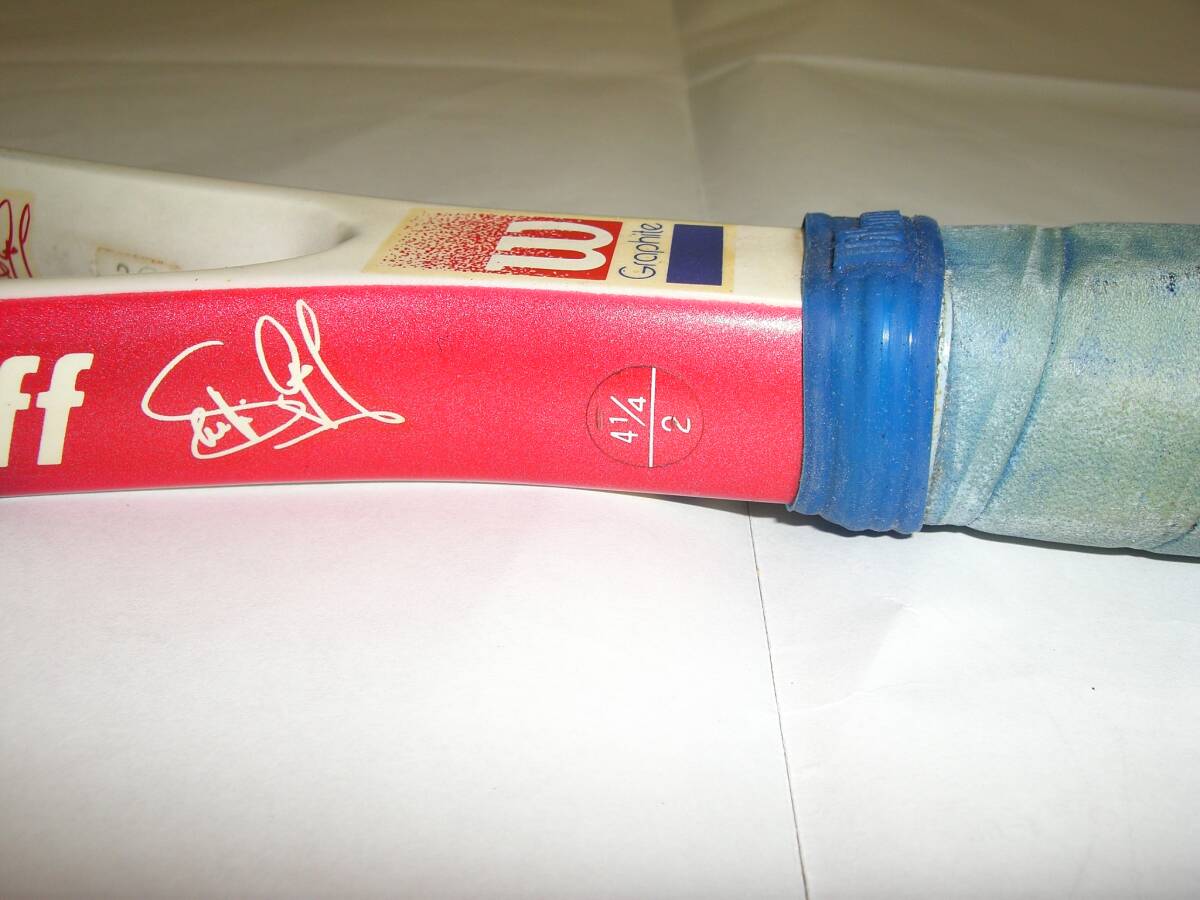 Yahoo!オークション - ガット張りたて 超お宝 ウィルソンWILSON プロス...