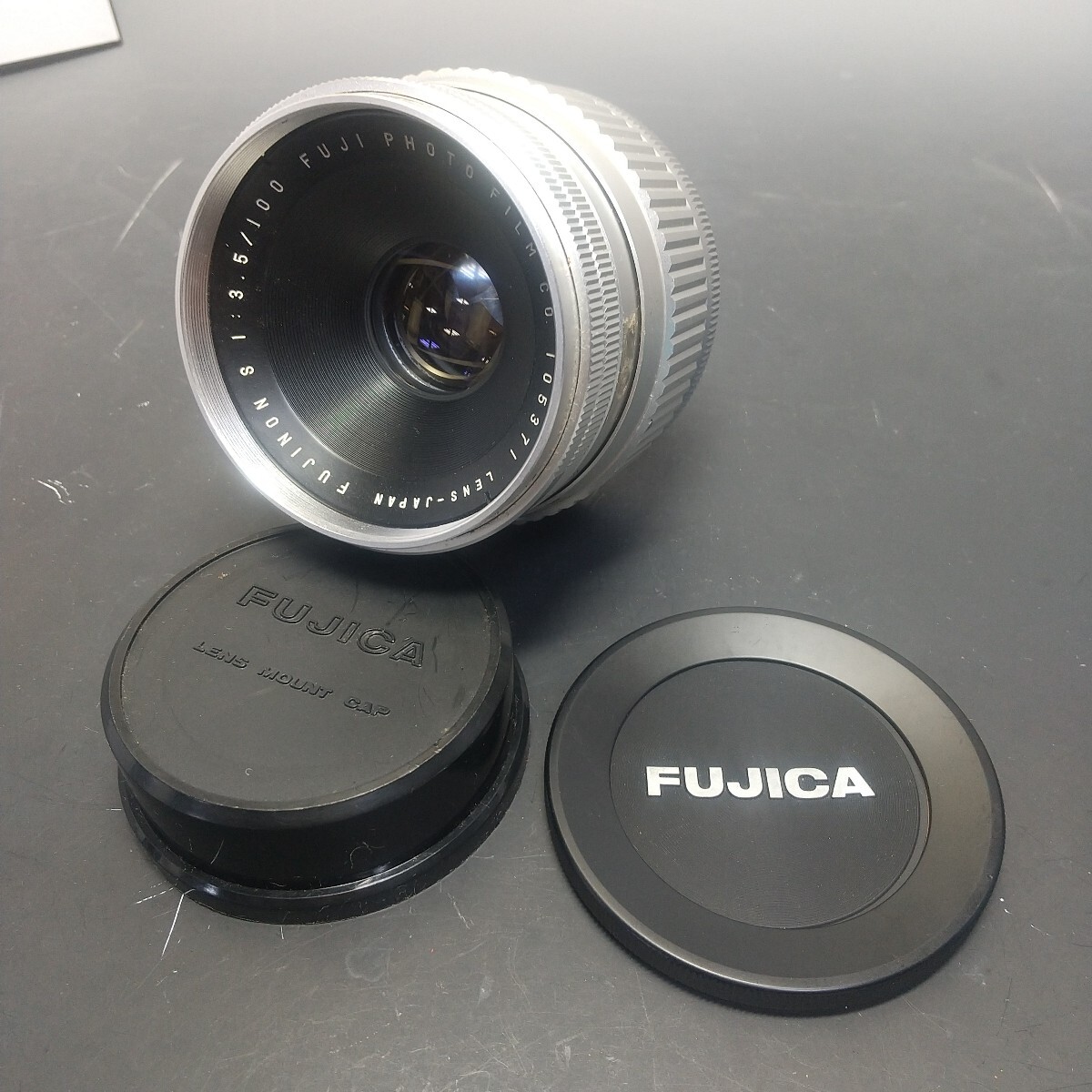 532同梱NG FUJI PHOTO FILM FUJINON S 1:3.5/100 中判 フィルムカメラ用 レンズ フジフィルム 富士フイルム フジカ キャップ付 現状(大判、中判カメラ用 ...