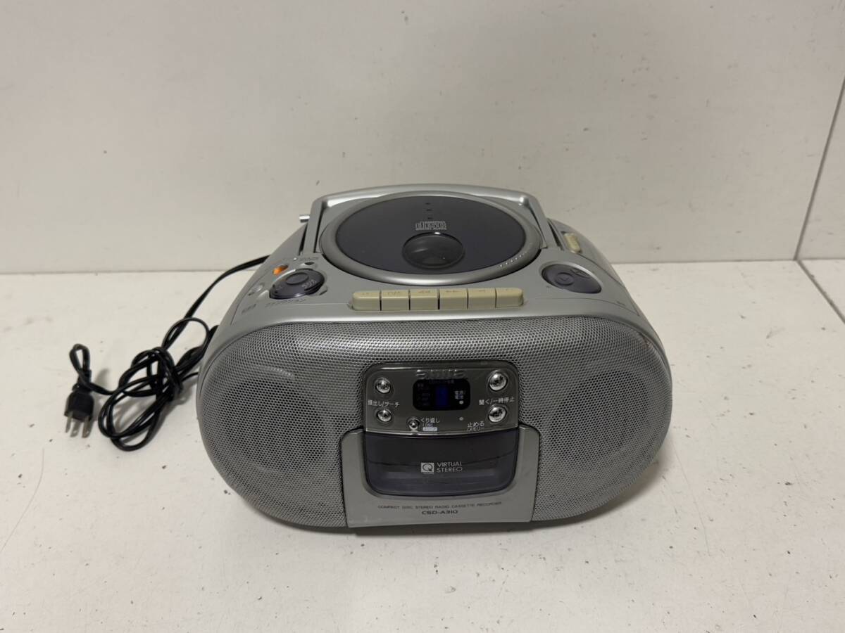 Yahoo!オークション - 【aiwa CSD-A310 本体 アイワ CDラジオカセット...