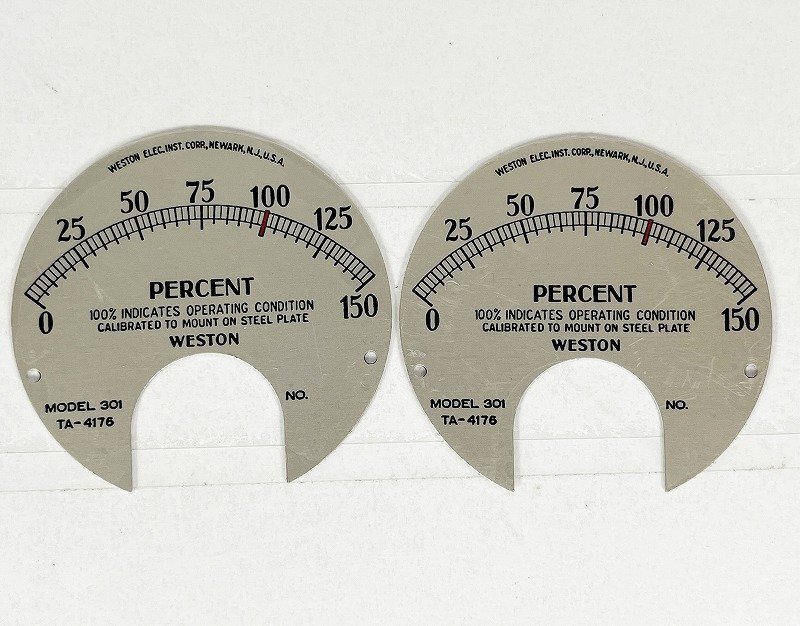 Yahoo!オークション - WESTON 301 TA-4176 プレート 2枚 [11063]