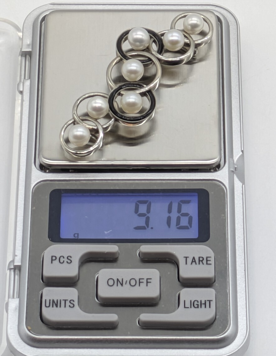 Yahoo!オークション - K14 WG 帯留め 帯留 パール 刻印有り 総重量 9.1...