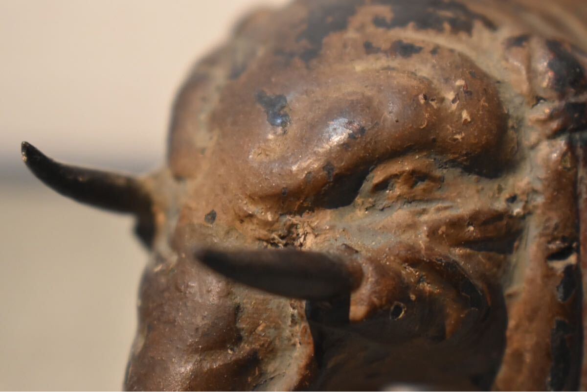 日本代購代標第一品牌【樂淘letao】－【GE】M1268【コレクター所蔵品】時代 銅象香炉/中国古玩 中国美術 香道具 香爐 銅製 骨董品 時代品 美術品 古美術品