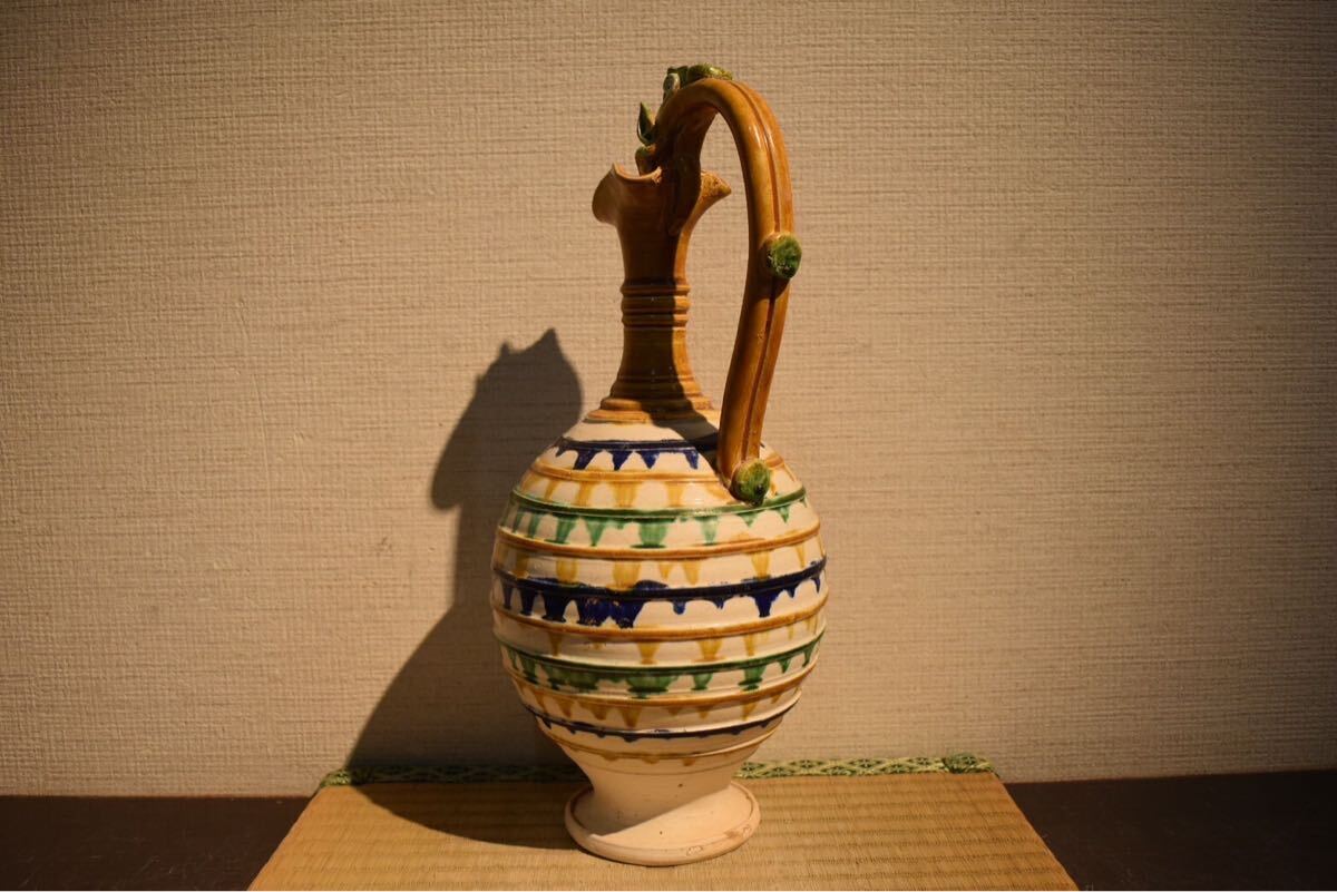 日本代購代標第一品牌【樂淘letao】－【GE】Y2672【コレクター所蔵品】時代 唐三彩水注/中国古玩 中国美術 骨董品 時代品 美術品 古美術品