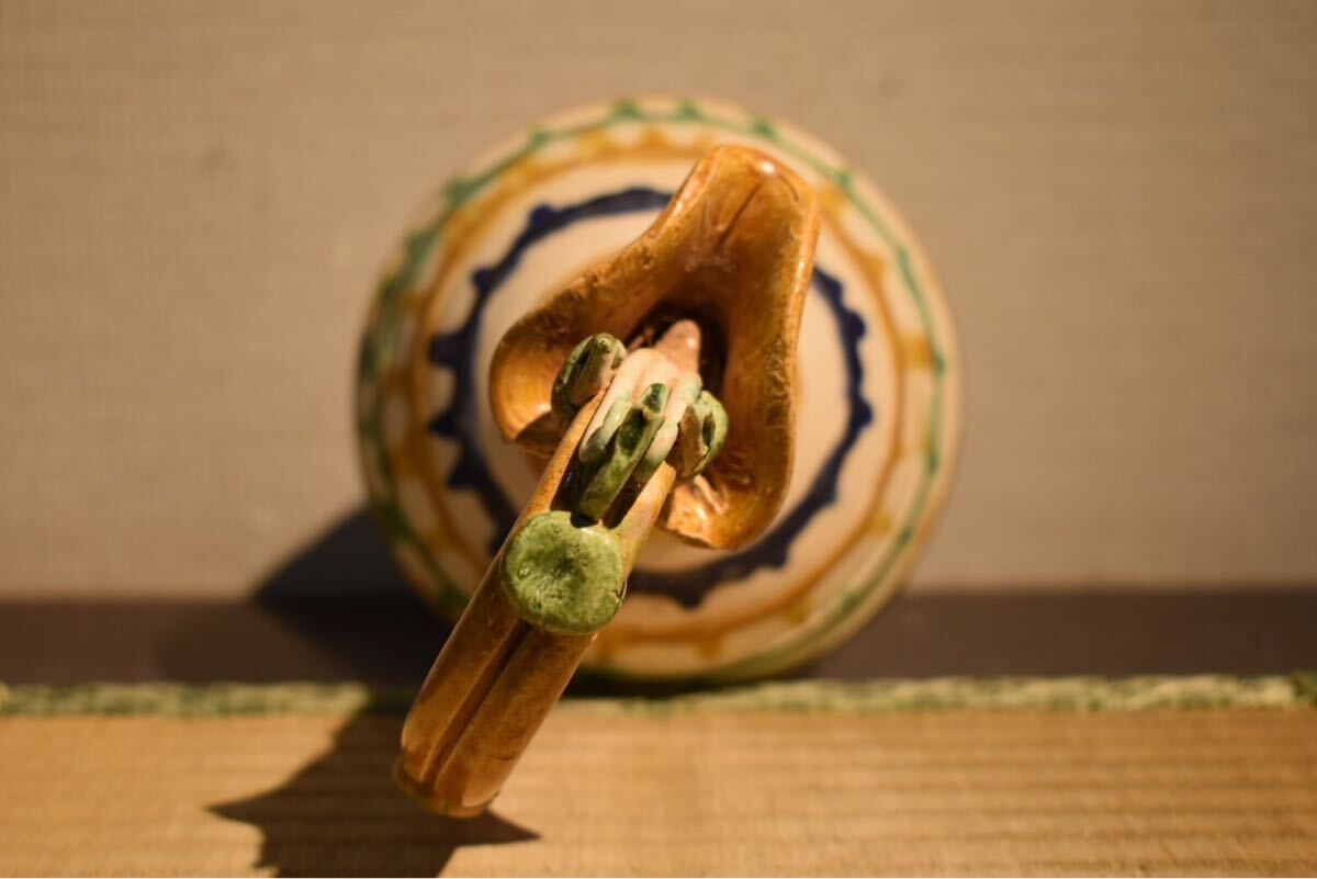 日本代購代標第一品牌【樂淘letao】－【GE】Y2672【コレクター所蔵品】時代 唐三彩水注/中国古玩 中国美術 骨董品 時代品 美術品 古美術品