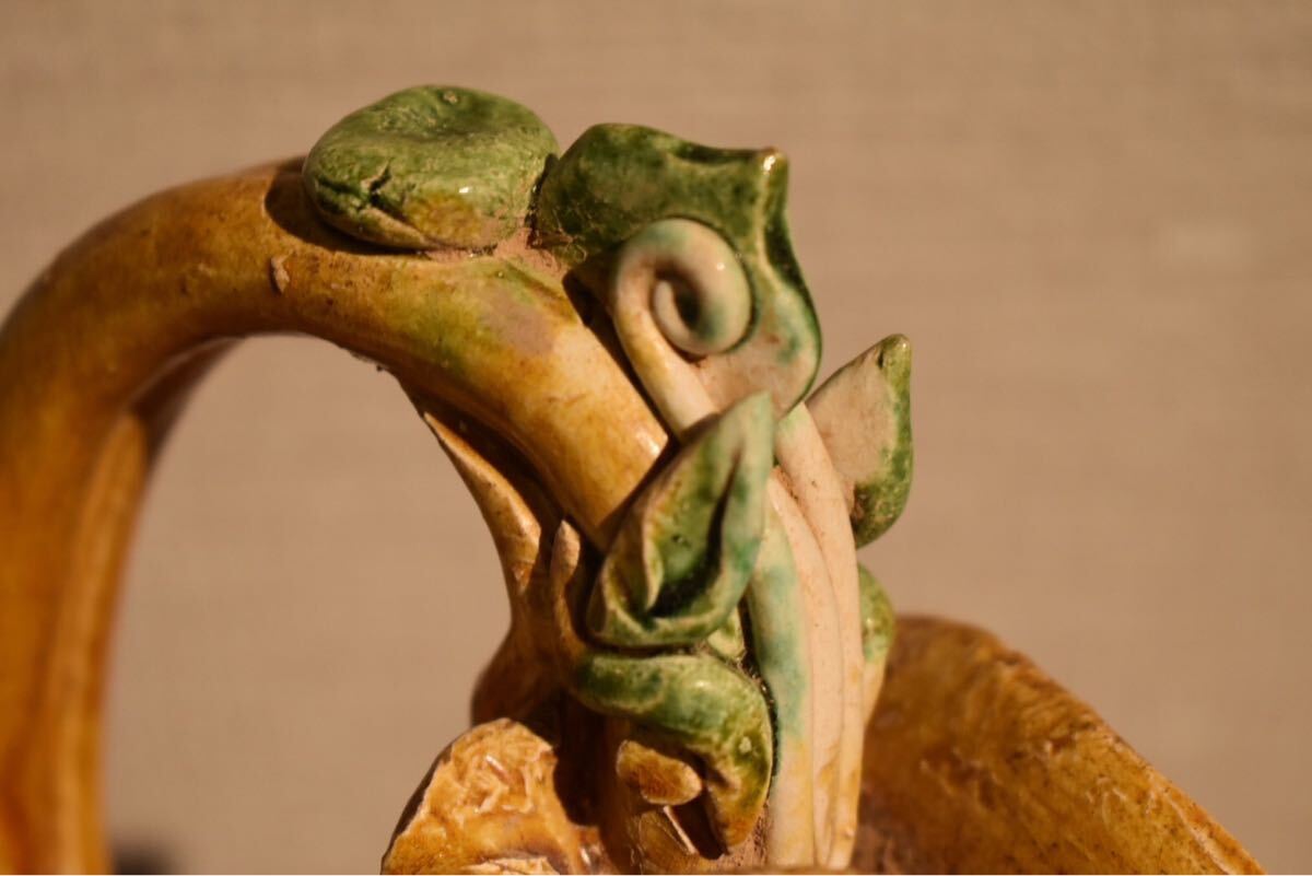 日本代購代標第一品牌【樂淘letao】－【GE】Y2672【コレクター所蔵品】時代 唐三彩水注/中国古玩 中国美術 骨董品 時代品 美術品 古美術品