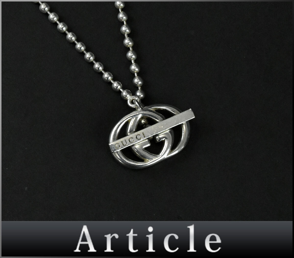 Yahoo!オークション - 202355 GUCCI グッチ インターロッキングG ボー...