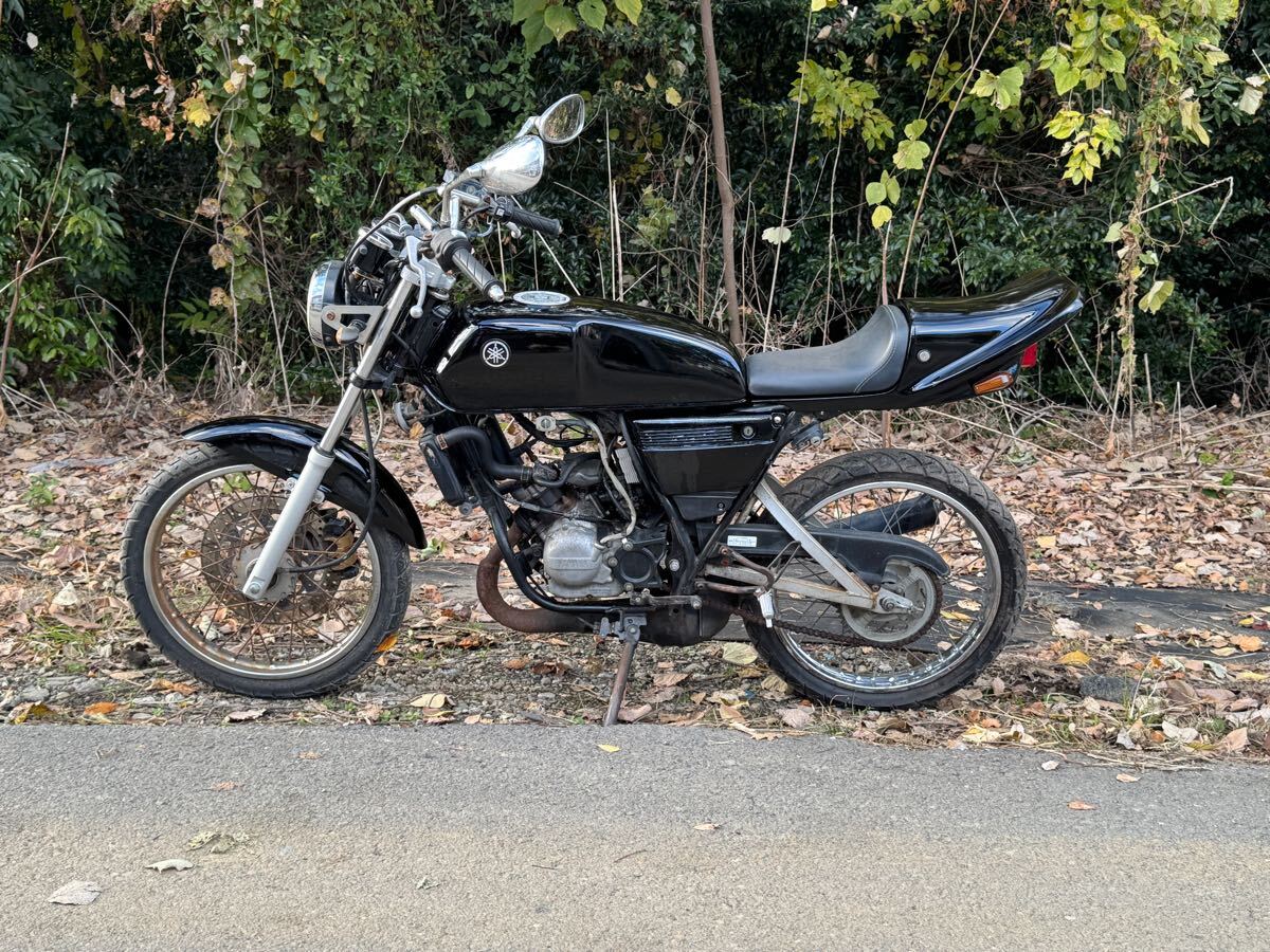 Yahoo!オークション - ヤマハ RZ50 人気の黒 原付き ギア付き 後期型 Y...