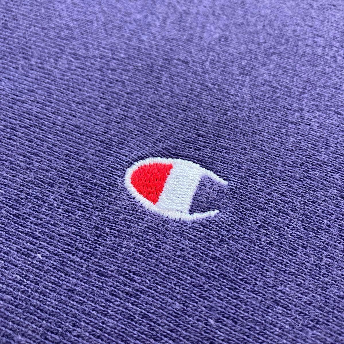 90s USA製 ナス紺 グッドフェード リバースウィーブ L Champion 90s USA製 ナス紺 グッドフェード リバースウィーブ L Champion