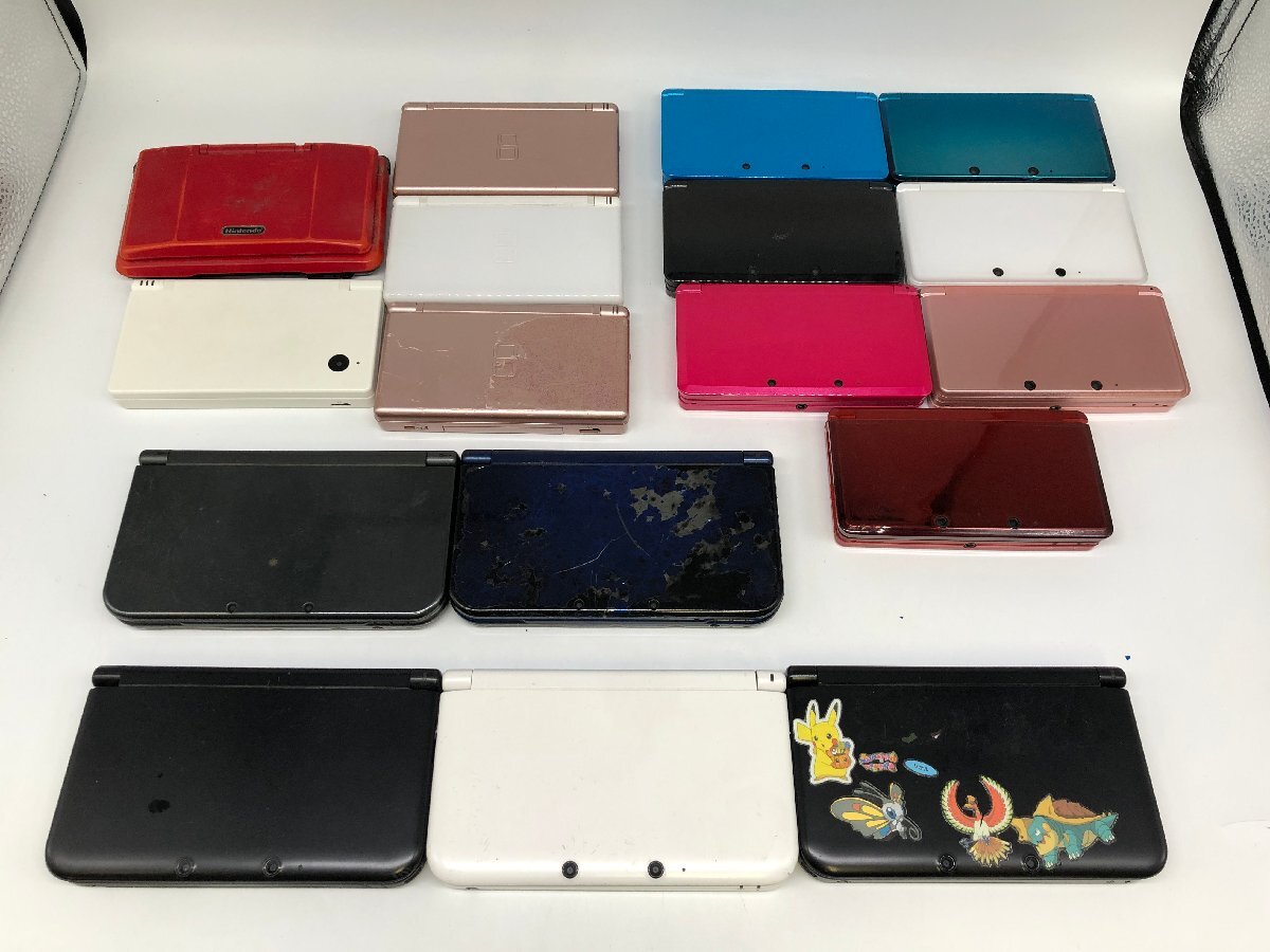 3DS/DS 17台まとめ ジャンク 現状品 new3DS LL 2台/3DS LL 3台/3DS 7台/DS Lite3台/DSi DS 各1台 動作不良/不明/難有り等 292-1229 ...