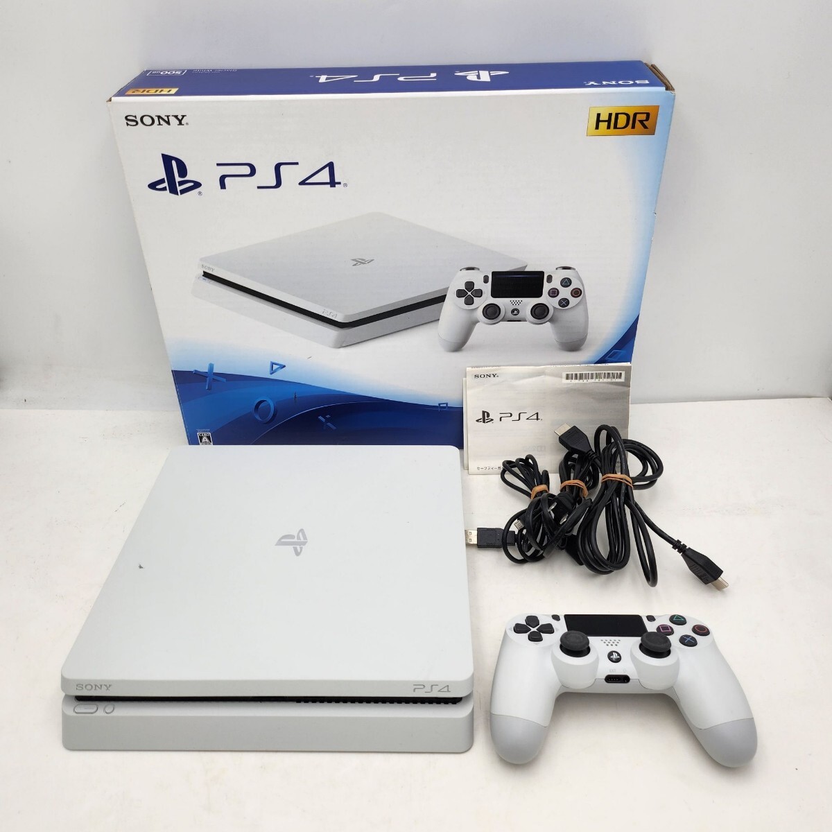 SONY PlayStation4 CUH-2200A 500GB グレイシャーホワイト PS4 本体 箱付き DK2055(PS4本体)｜売買されたオークション情報、yahooの商品情報を ...