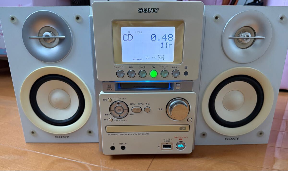 Yahoo!オークション - 【動作品】 SONY MD CD システムコンポ CMT-M35W...