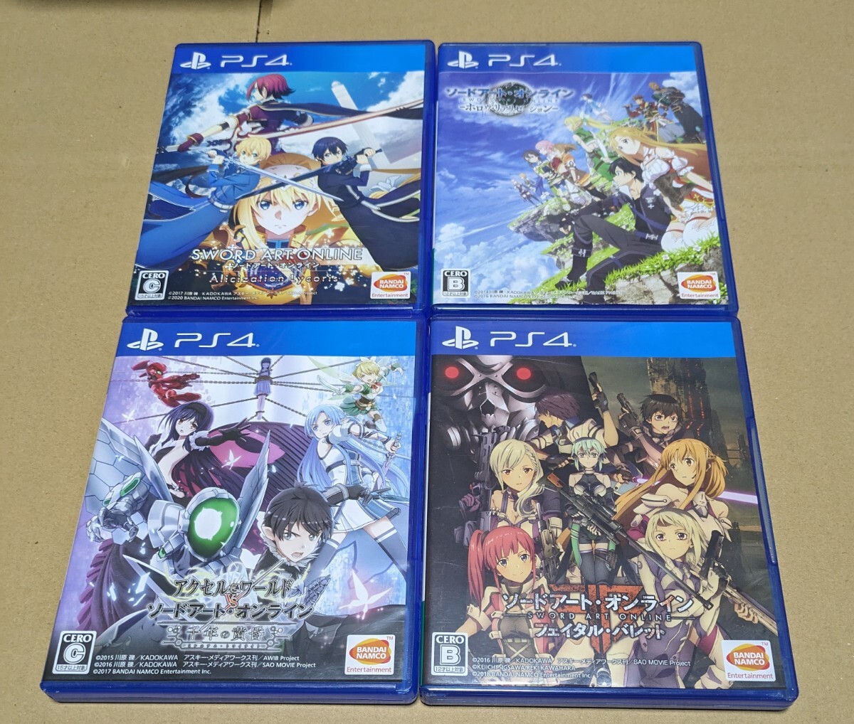 ソードアート オンライン SAO PS4ソフト 4点セットまとめ売り(PS4ソフト)｜売買されたオークション情報、yahooの商品情報をアーカイブ公開 - オークファン（aucfan.com）
