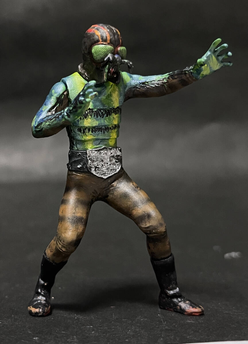 Yahoo!オークション - 仮面ライダーHG リペイント ハエ男 完成品 H.G.C...