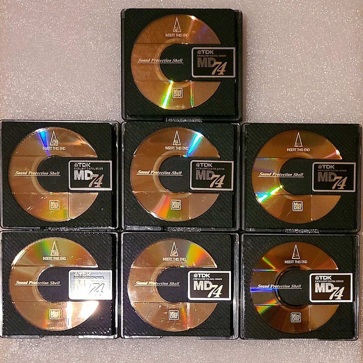 Yahoo!オークション - MDディスク ミニディスク TDK 74 金 ゴールド 中...
