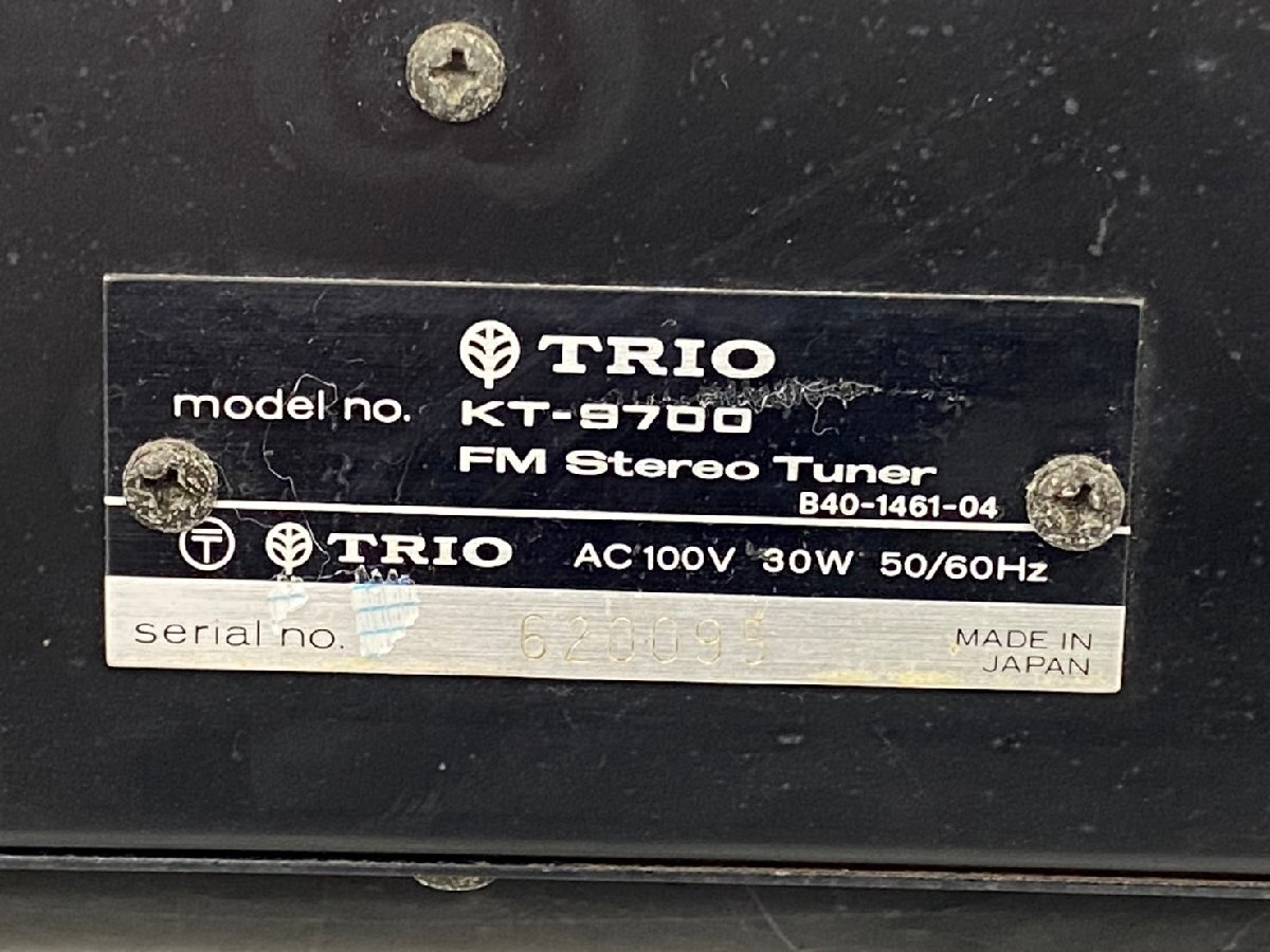 Yahoo!オークション - t147 現状品 TRIO トリオ KT-9700 チューナー