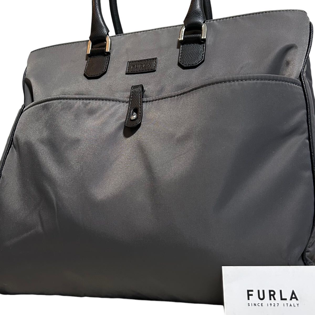 1円 〜 入手困難品 定価10万円 フルラ FURLA トートバッグ ビジネスバッグ ブリーフケース A4 2way グレー レザー メンズ レディース(トートバッグ)｜売買されたオークション ...
