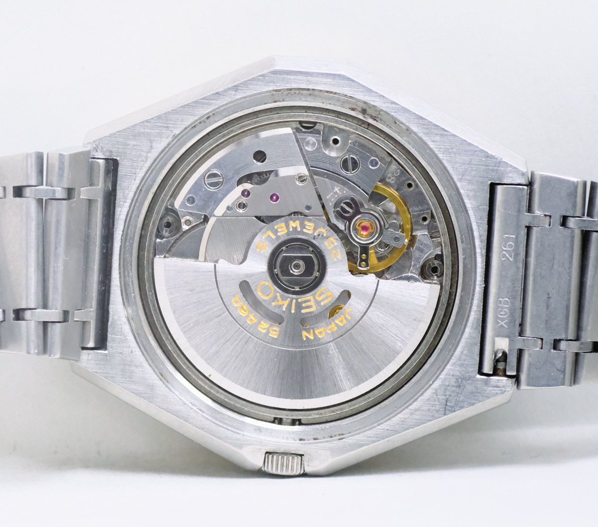 キングセイコー バナック スペシャル 5246-6030 緑色文字盤 9面カットガラス KING SEIKO VANAC SPECIAL KS SP GREEN DIAL 純正ベルト(グランド ...