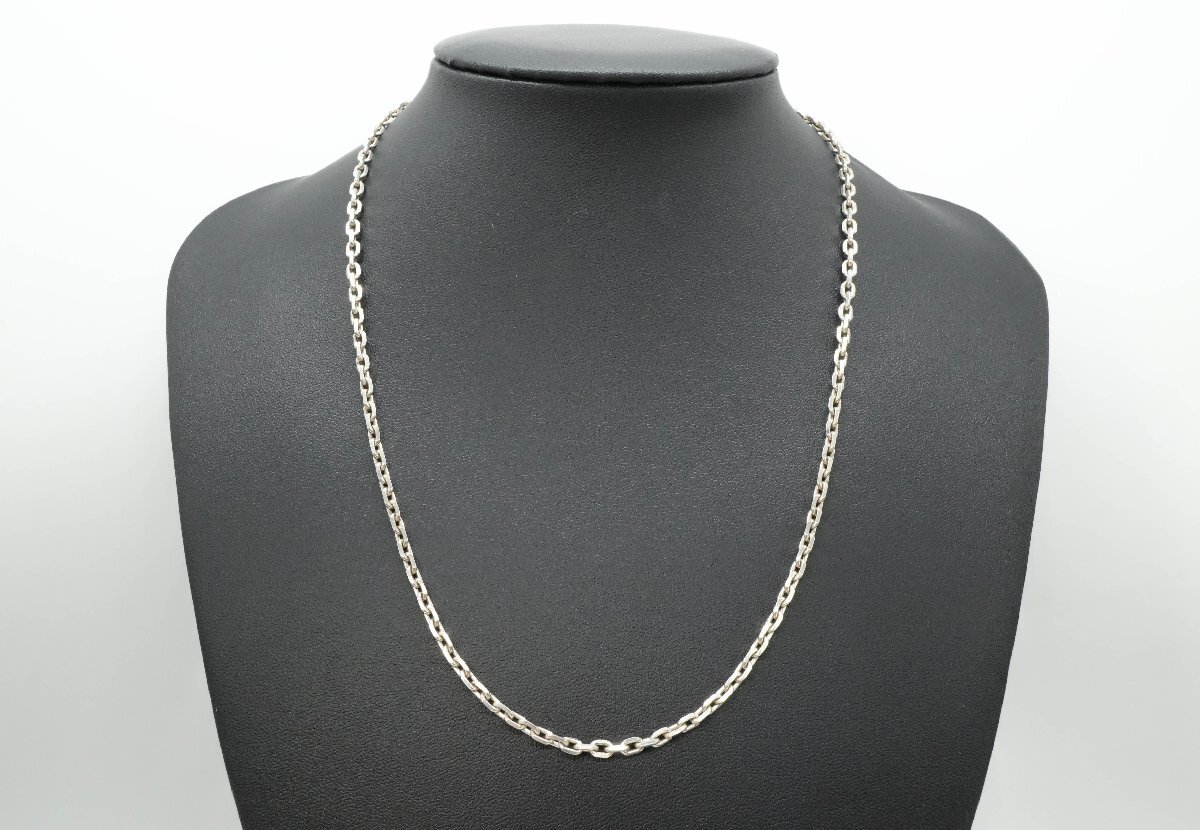 Yahoo!オークション - 1円～ シルバー 細角チェーン ネックレス SV925 ...