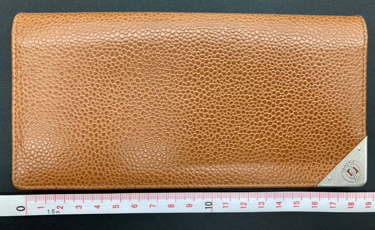 Yahoo!オークション - #5250【renoma】レノマ 長財布 札入れり ブラウ...