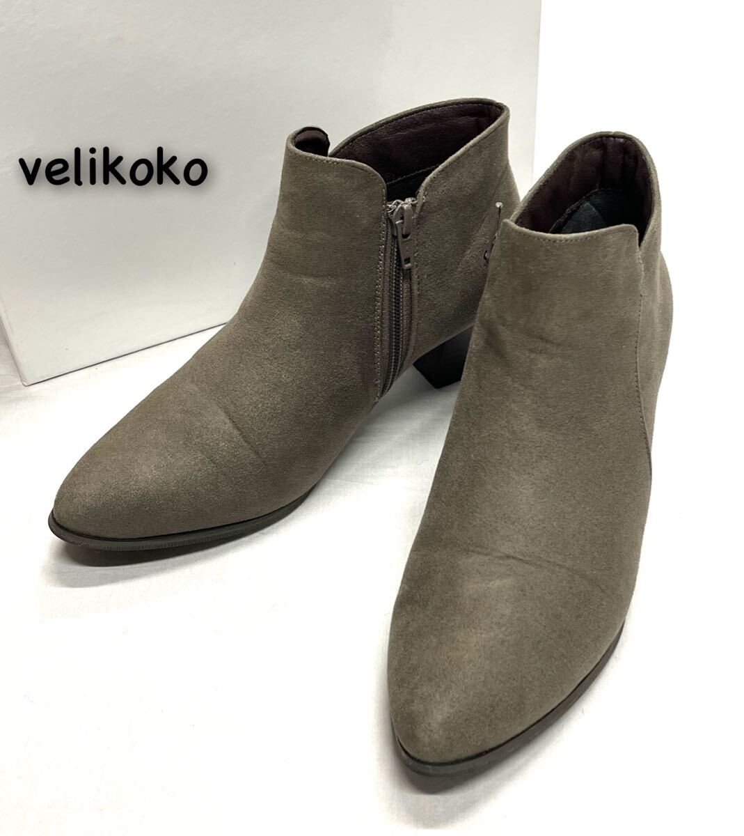 Yahoo!オークション - velikoko ヴェリココ （24.5）スエード調 ショー...