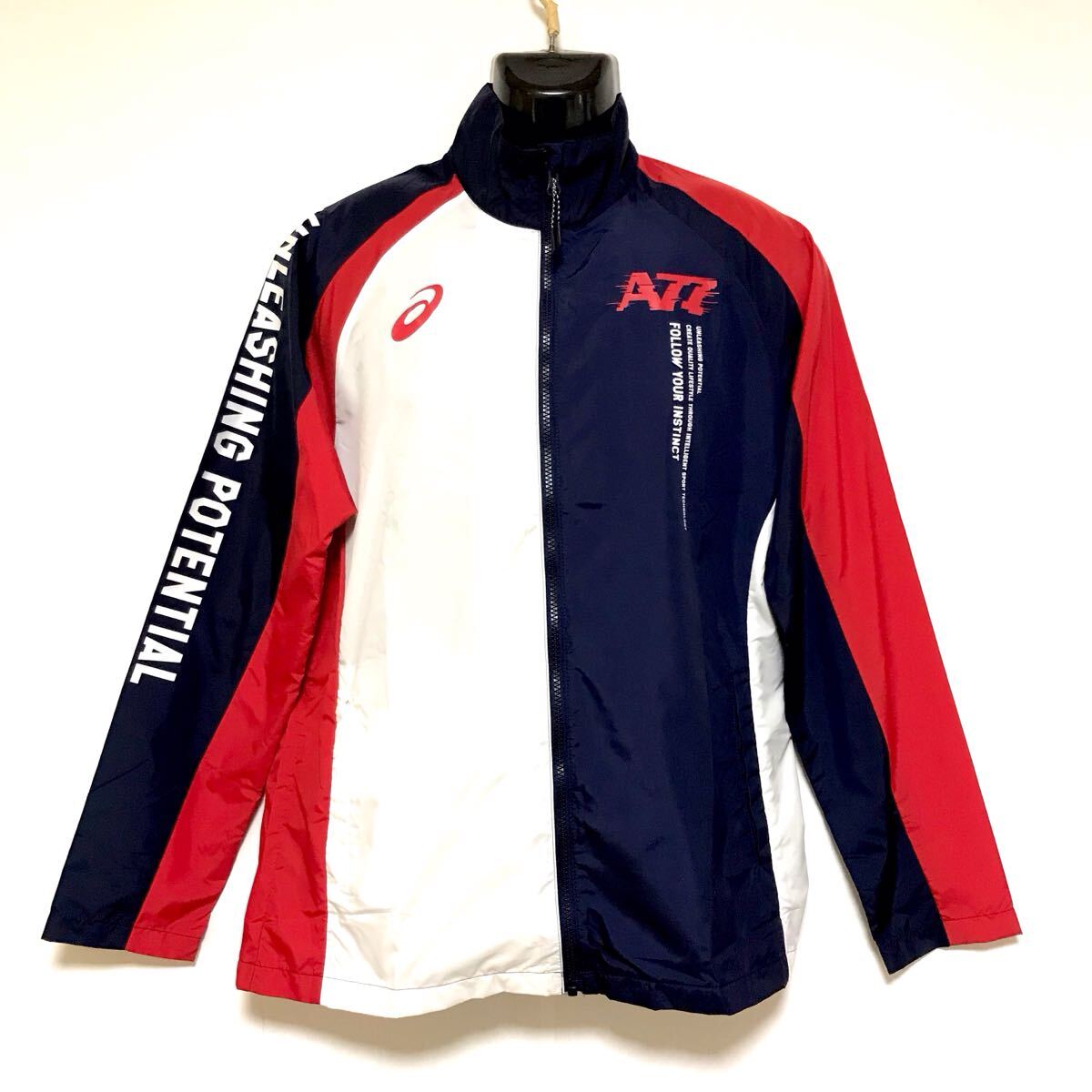 Yahoo!オークション - 美品 アシックス/A77 ウインドブレーカー 軽量/...