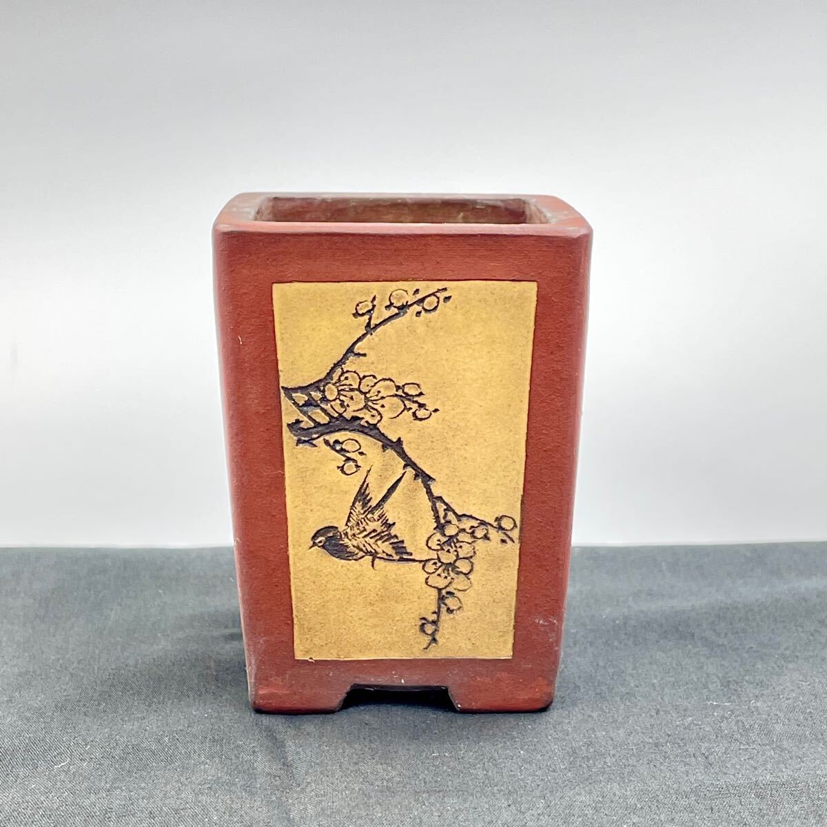 Yahoo!オークション - 【N27】 盆栽鉢 時代古作 石生 小品盆栽 植木鉢 ...